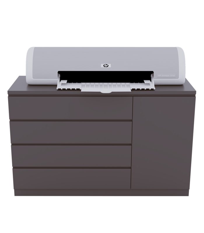 PRINTER TABLE WITH STORAGE 1500mm x 900mm x 750mm - Lemodulor