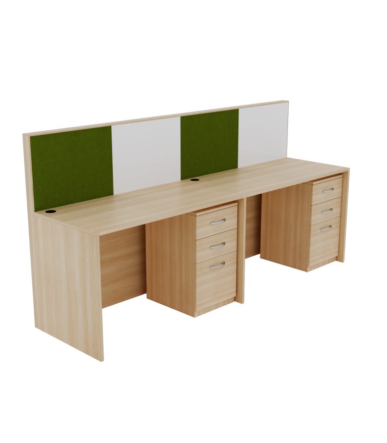 LINEAR WOODEN PARTITION WORKSTATION - Lemodulor