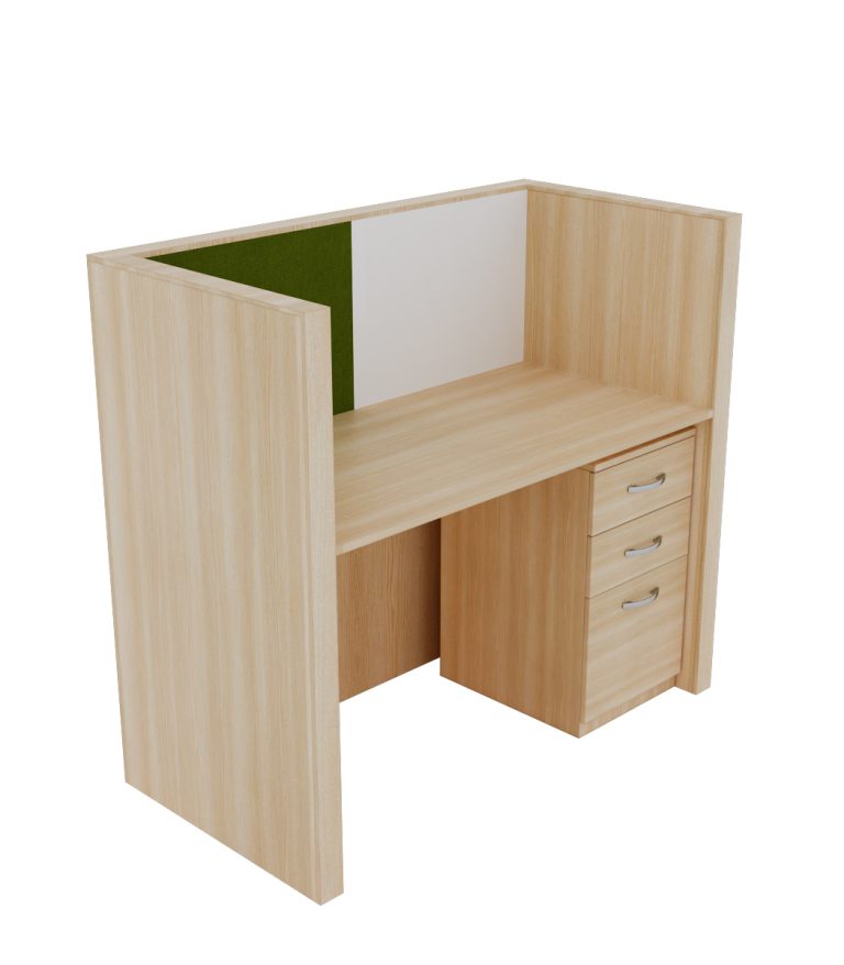LINEAR WOODEN PARTITION WORKSTATION - Lemodulor